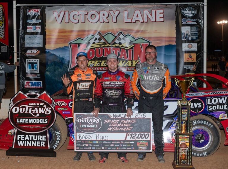Pierce Snags First World of Outlaws Win of 2025 in Smoky Mountain Debut ...